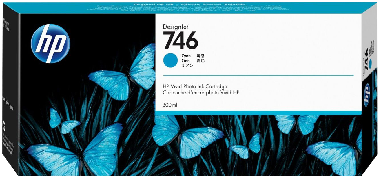 HP No. 746 Ink Cartridge Cyan - 300ml | CAD and BIM Solutions for ...