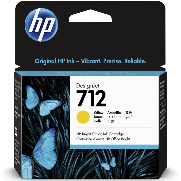 HP No.712 3ED69A Yellow Cartridge 29ml 1-Pack | CAD and BIM Solutions ...